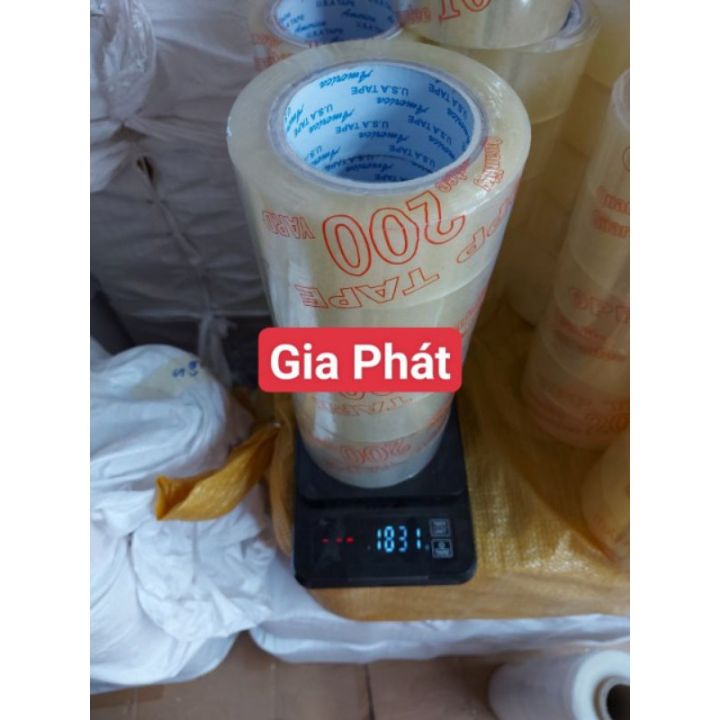 [HCM][XẢ KHO] Băng keo, băng dính trong /đục 200yard ( 1.8kg/cây 6 cuộn) | Lazada.vn