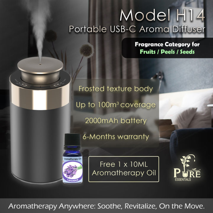 【Pure Essentials】 Portable Aroma Diffuser H14 FRUITS/ PEELS/ SEEDS | Lazada Singapore
