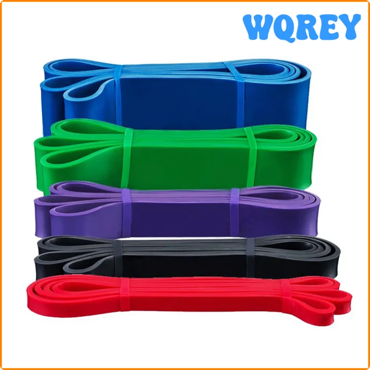 WQREY Fitness Rubber Resistance Bands Set Heavy Duty Pull Up Band Yoga ...