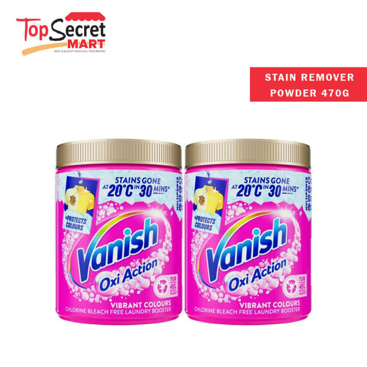[Single/Bundle] Vanish Gold Oxi Action Fabric Stain Remover Powder 470g ...