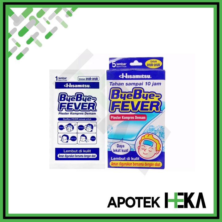 Byebye Fever Anak - Plaster Kompres Demam Anak Box isi 10 | Lazada ...