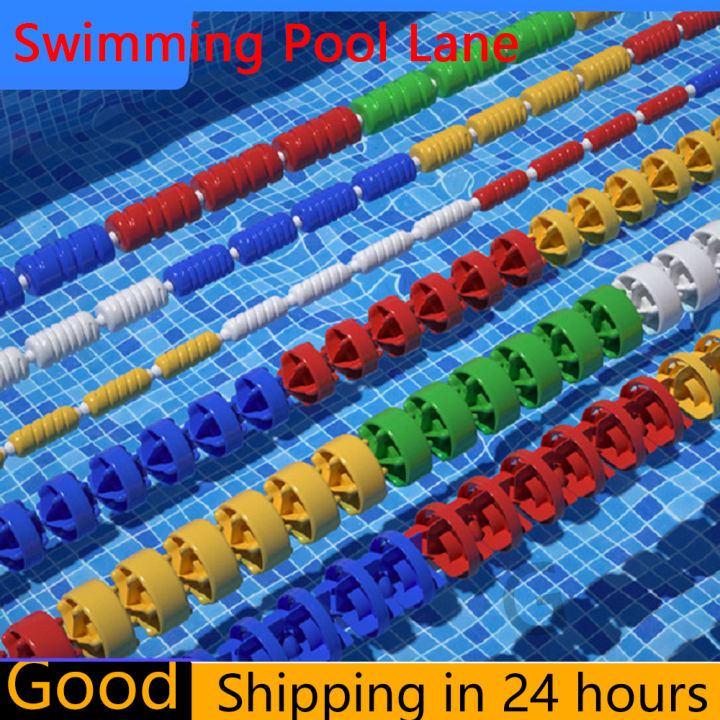 1M(5pcs Balls）Swimming Pool Lane Line Buoy Separation Line Spiral Water ...