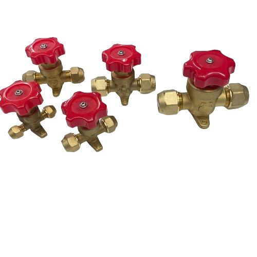 Air Conditioner Flare Nut Type Copper Hand Valve Hand-operated ...