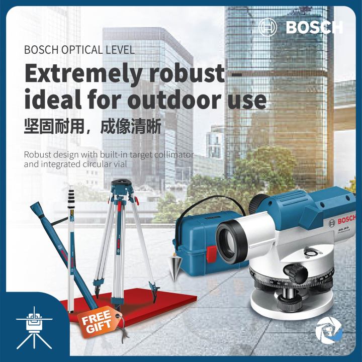 BOSCH GOL26D / GOL 26D PROFESSIONAL OPTICAL LEVEL C/W TRIPOD BT160 ...