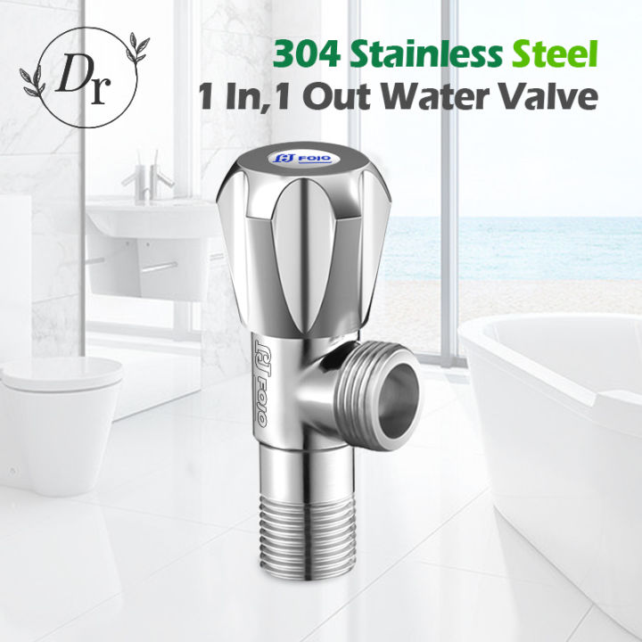 【DR】304 Stainless Steel One Way Angle Valve 1/2" Angle Valve With Ring ...