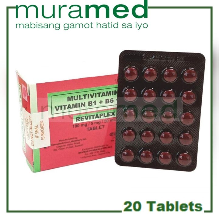 Vitamin B Complex (Revitaplex) Tablet 20's | Lazada PH