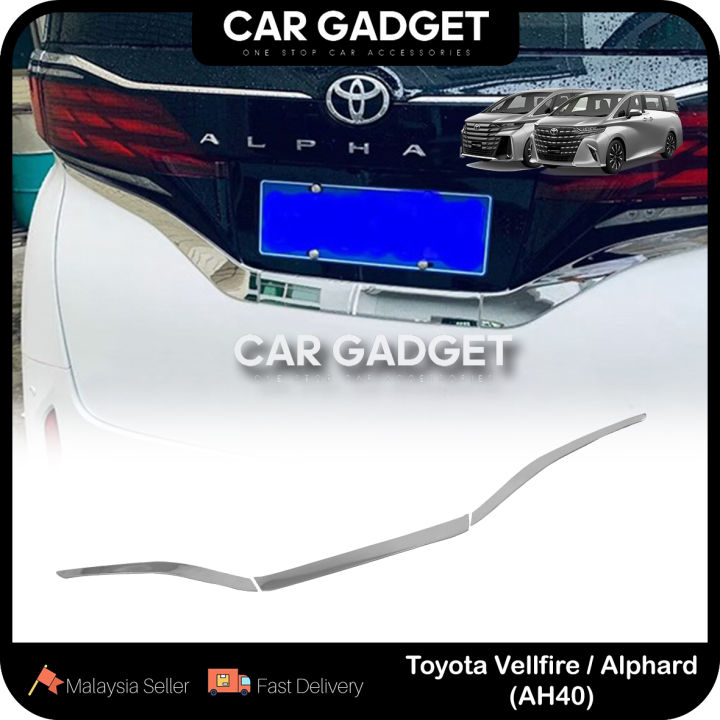 Toyota Alphard Vellfire 2024 - 2025 AH40 AGH40 Rear Plate Lower Chrome ...