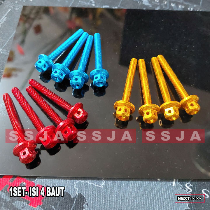 BAUT VISOR WINDSHIELD NMAX AEROX LEXI PROBOLT GOLD HARGA PER SET 4PCS ...