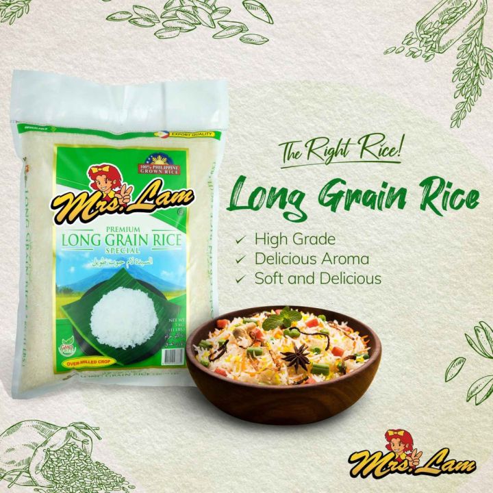 Mrs Lam Long Grain Rice (25 KG) | Lazada PH
