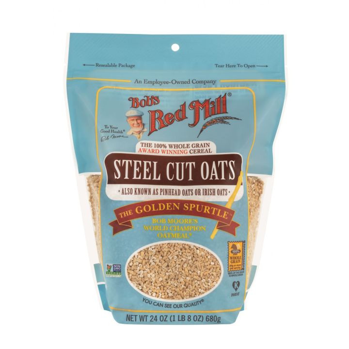 Bob's Red Mill Steel Cut Oats |บ็อบส์เรดมิลล์สตีลคัทโอ๊ต 680g ...