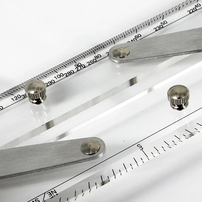 Nautical Parallel Ruler Marine Navigation Parallel Ruler - 450mm Copper ...