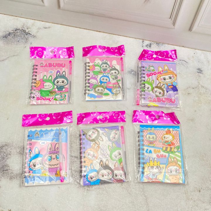 Buku Binder LABUBU Mini Ukuran A7 + FREE 1 Pulpen Ready 3 Variant Warna ...