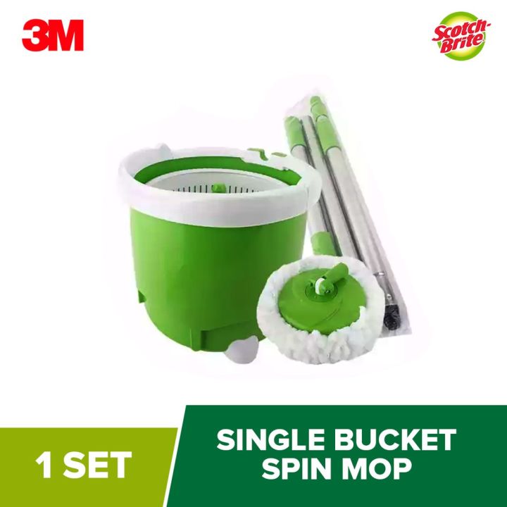 ♙3M Scotch Brite Single Bucket Mop Set♤ | Lazada PH