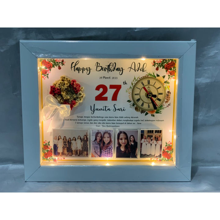 POP UP FRAME FLOWER IN FRAME Kado Hadiah pernikahan wedding nikah ultah ...