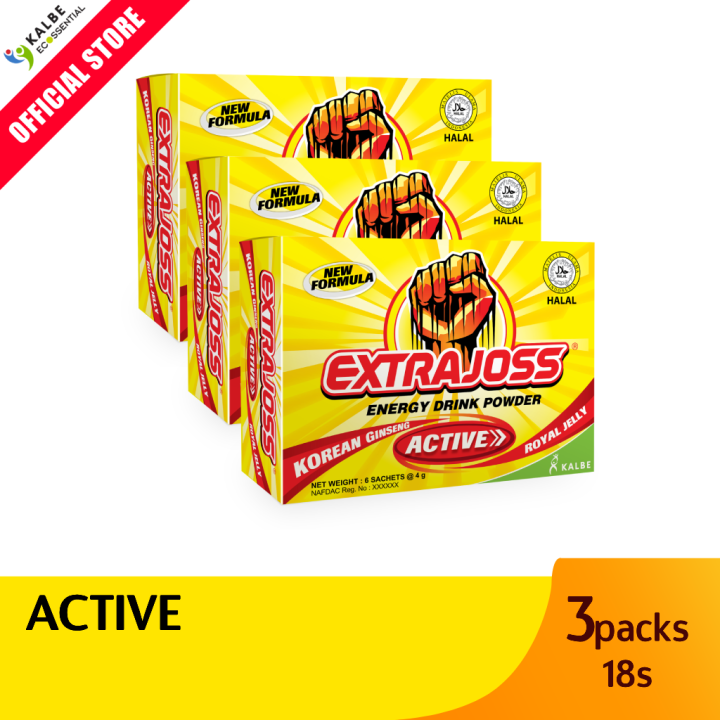Extra Joss Energy Drink 3 Packs (18 Sachets) | Lazada PH