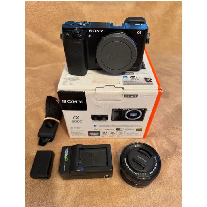 COD Sony Alpha A6000 Mirrorless 24.3MP Digital Camera with 16-50mm PZ ...