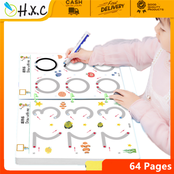 Reusable Tracing Workbook Calligraphy Copybook Practice Letter And ...