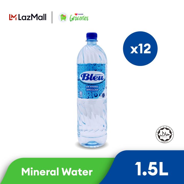 [CARTON] BLEU Natural Mineral Water 1.5L x 12 | Lazada