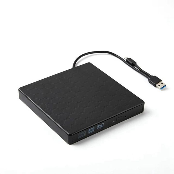External DVD Drive USB 3.0 Portable +/-RW Player for CD ROM Burner ...
