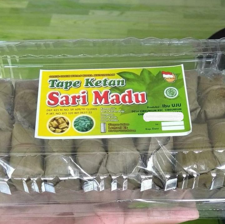 Tape Ketan Sari Madu isi 15 pcs kemasan Mika Asli Kuningan / Oleh oleh ...