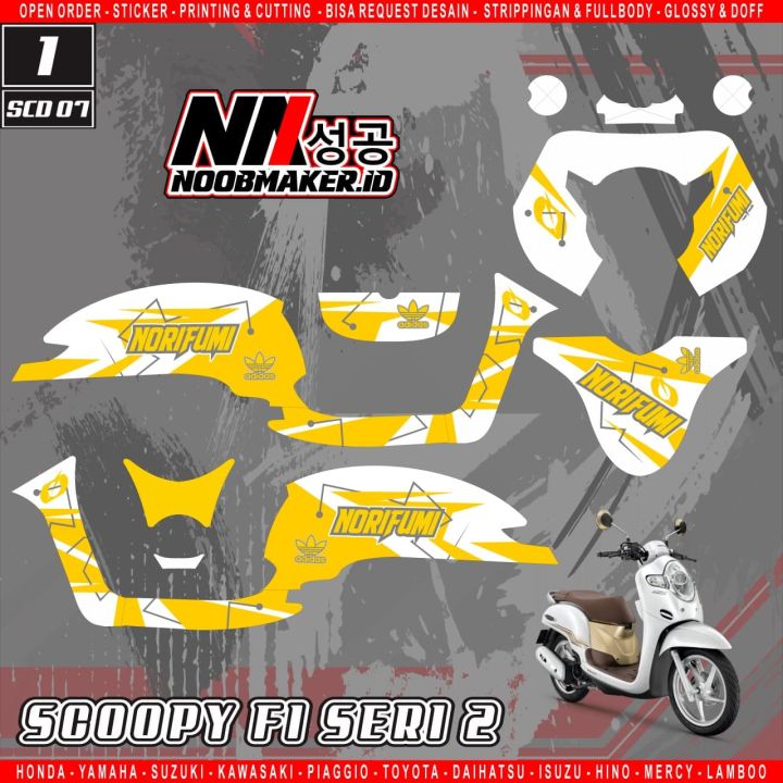 SCD 07 DECAL STICKER SCOOPY FI 2017 2018 2019 2020 NORIFUMI FULLBODY ...