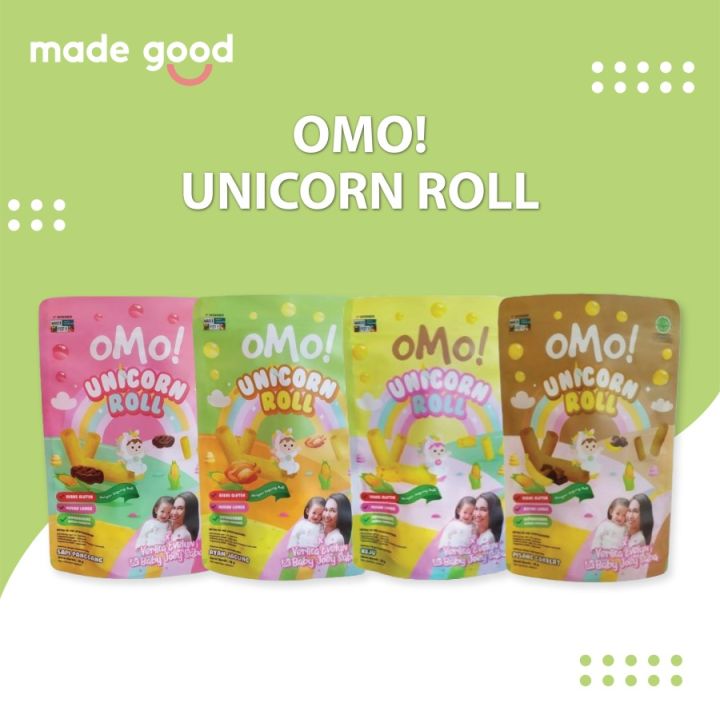 OMO! Unicorn Roll - Snack Healthy Baby untuk Bayi Sehat 18 gram ...