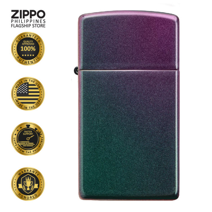 Zippo Windproof Lighter Slim Iridescent | Lazada PH