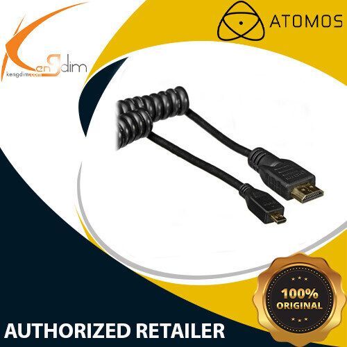Atomos Micro to Full HDMI Coiled Cable (30cm) | Lazada