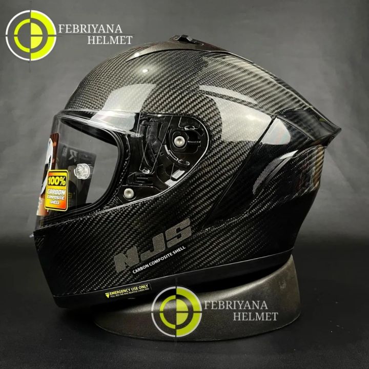 HELM NJS ZX1R CARBON TWIL FULL FACE | ZX-1R FULL FACE | Lazada Indonesia