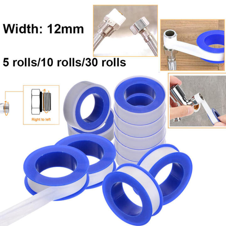 12mm 10m Roll Ptfe Water Pipe Tape Oil Free Tape Sealing Tape
