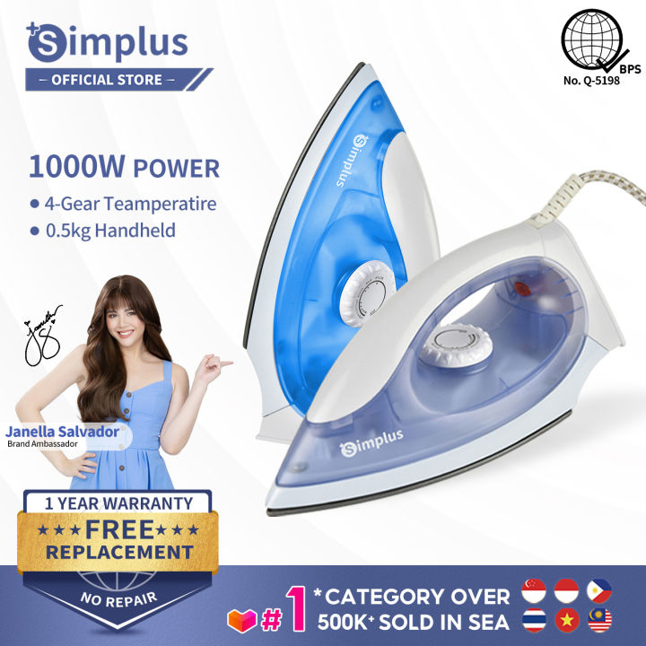 Simplus Irons Portable Iron for clothes Garment Iron Flat/Dry Iron ...