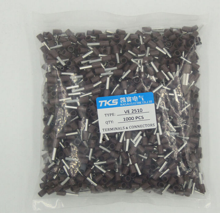 yingke E2510 14awg 2.5mm 2 Bootlace Ferrules For Pre Tubular Terminal ...