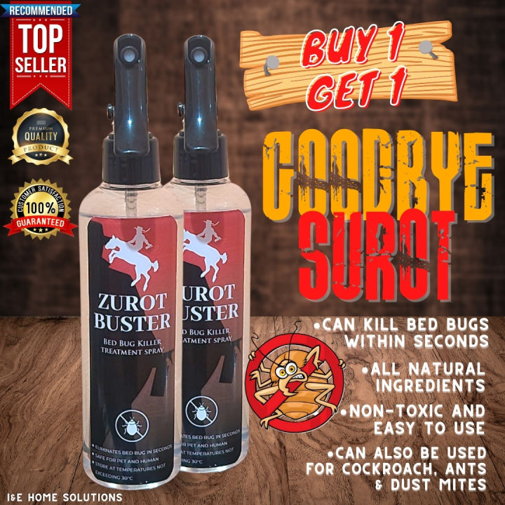 BUY 1 TAKE 1 Original Zurot Buster BedBug / Surot Killer Spray (250 ML ...