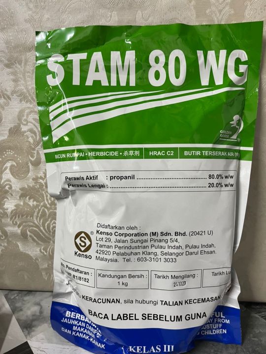 1kg Kenso Stam 80 WG / Propanil 80% / Racun Rumput Padi | Lazada