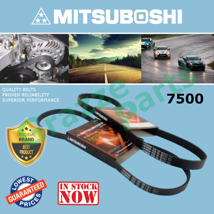 Mitsuboshi V Fan Belt 7500 for Air Cond / Alternator / Power Steering ...