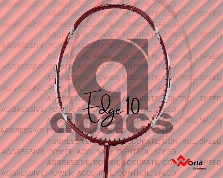 Apacs Edge Saber 10 Maroon(MAX 38LBS) Badminton Racket ORIGINAL | Lazada