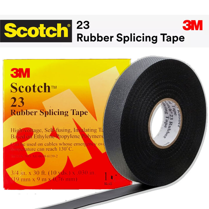 3M Scotch 23 Rubber Splicing Tape/ Electrical Tape | Lazada