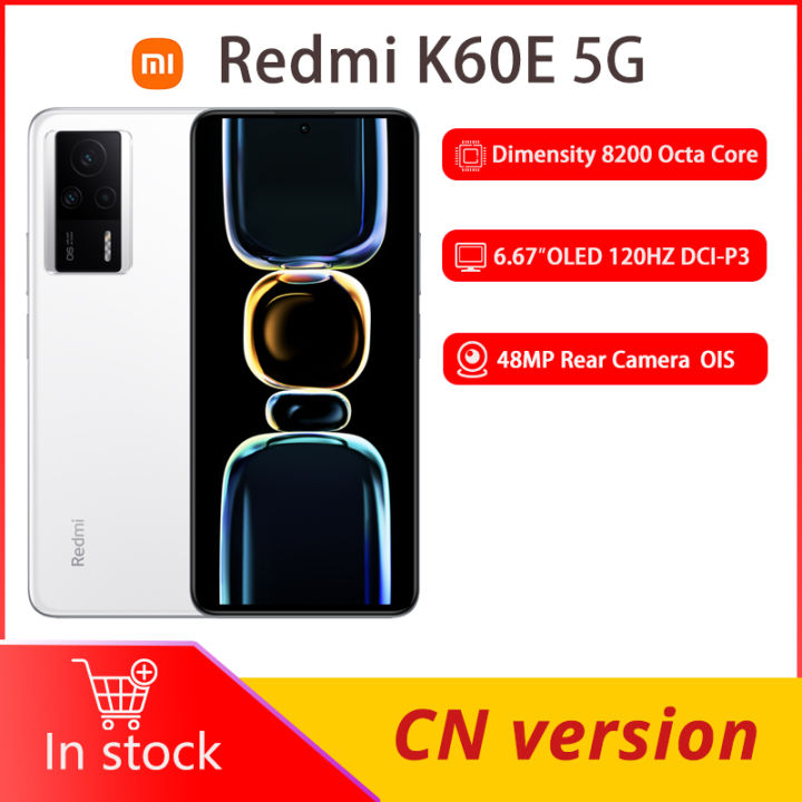 Xiaomi Redmi K60E Smartphone 6.67 inch 2K Dimensity 8200 Octa Core 48MP Triple Cameras 5500mAh ...