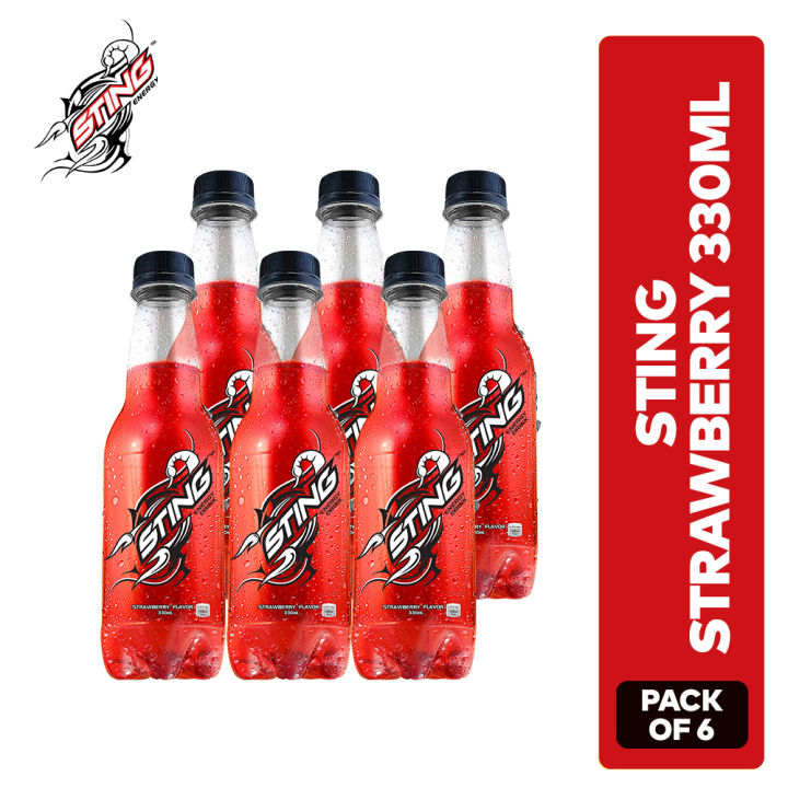 Sting Energy Drink Strawberry 320ml - Pack of 6 | Lazada PH