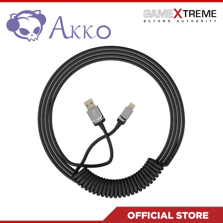 Akko Coiled Cable (Black) | Lazada PH