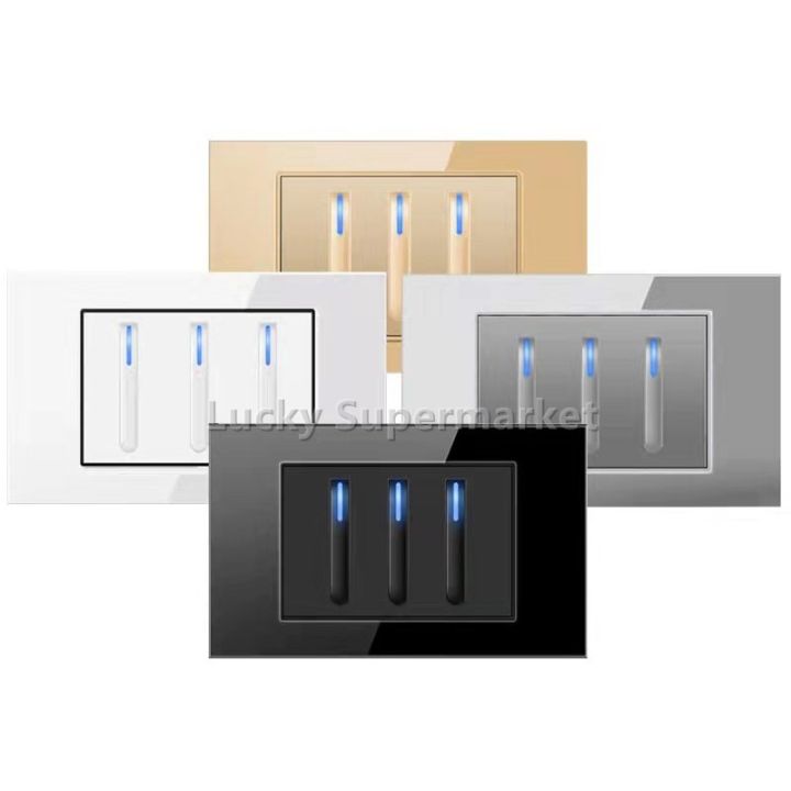 Type 118 Local standards Electric Light Piano Switch Tempered Glass ...