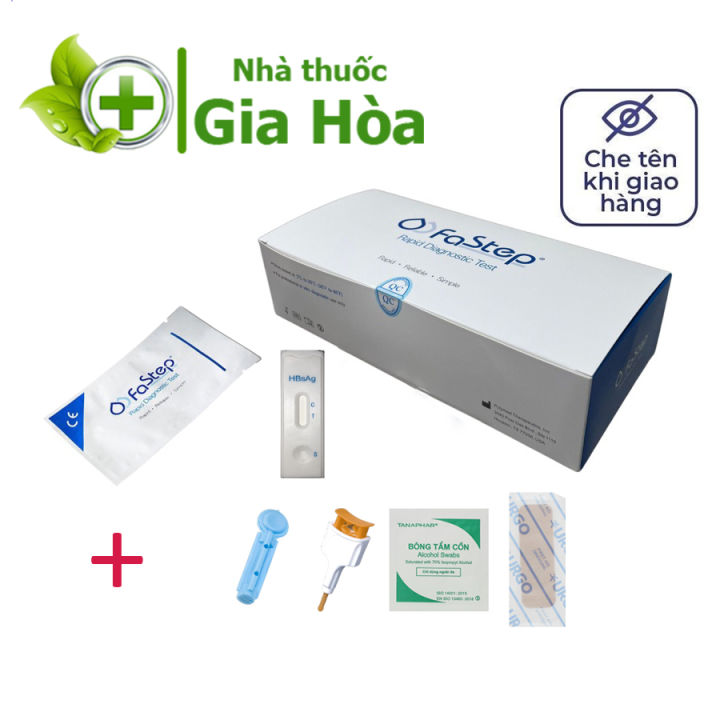 Bộ dụng cụ test nhanh / kit thử viêm gan siêu vi B HBsAg Rapid Test ...