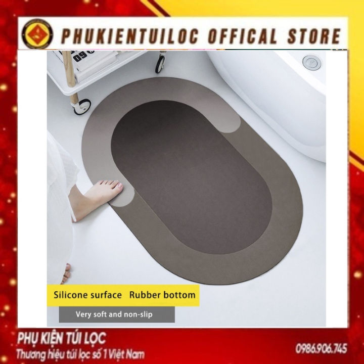 Tấm Thảm Đá Lau Chân JK88 Sàn Nhà Tắm Siêu Thấm Hút Nhanh Thảm Trải Sàn ...