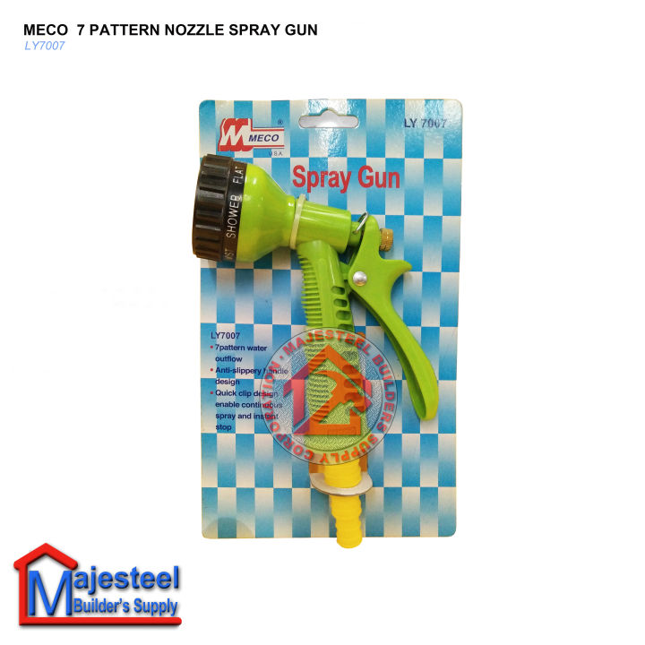MECO Garden Hose Sprayer Nozzle with 7 Adjustable Watering Patterns ...