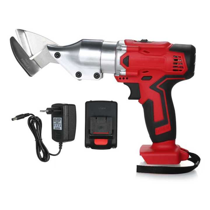 21V Li-ion Cordless Rechargeable Electric Scissor Metal Sheet Shear ...