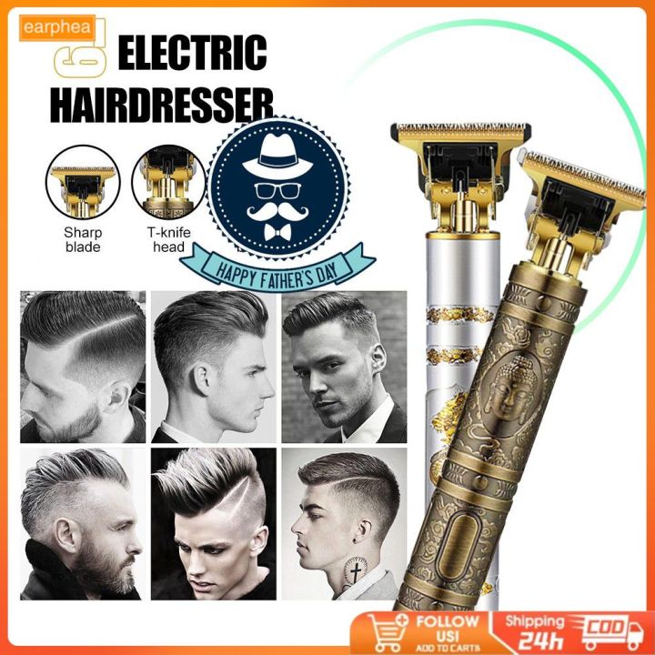 【Philippines Stock】T9 Professional Hair Trimmer Hair Clipper Electric ...