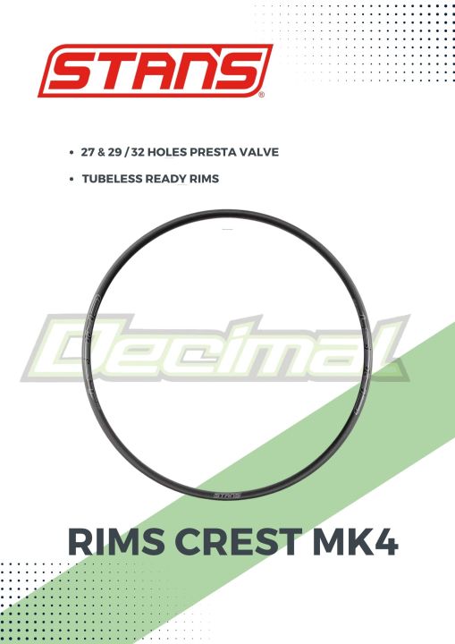 Stans Rims Crest for MTB Original ( Sold per Piece ) | Lazada PH
