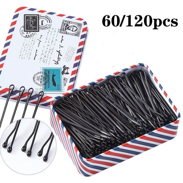 120Pcs Black Small Clip Hair Clip Hairpin Korean Simple Black Wire Hair ...