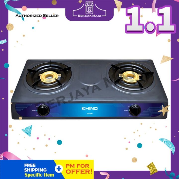Khind 2 Burner Gas Cooker Stove GC1090 | Lazada