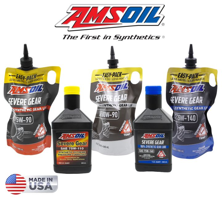 AMSOIL SEVERE GEAR Series Gear Lubes Fully Synthetic 75w90, 75w110 ...